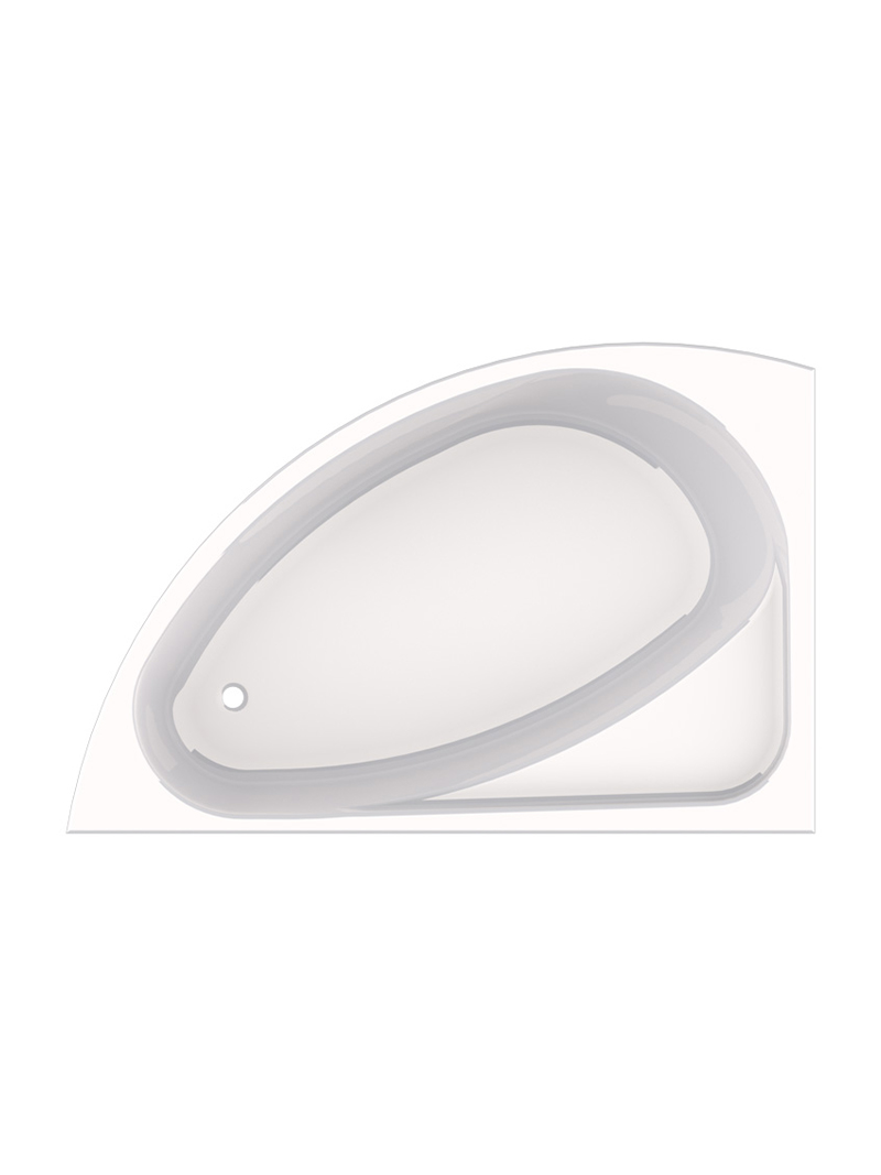 Queen White Left Hand Corner Built-In Bath 1530 x 950 x 415mm ...