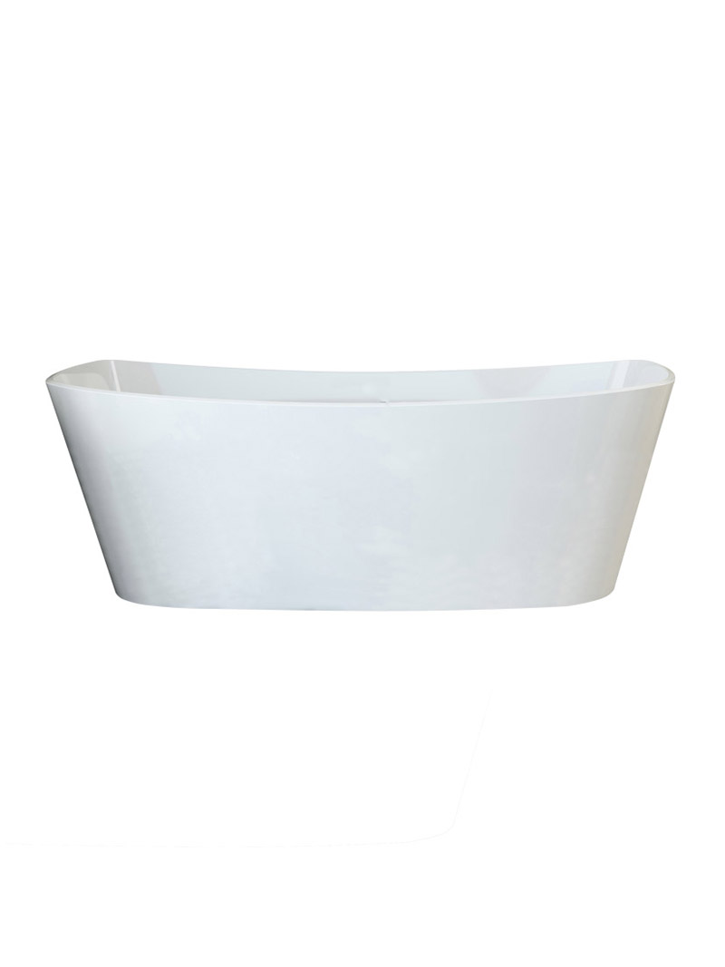Trivento Free Standing Bath - White 1650 x 700 x 575mm - Bathroom Bizarre