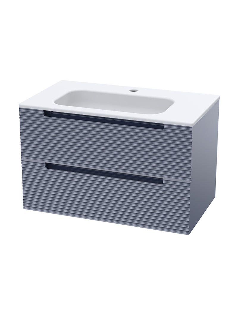 Caraz 800 Mistic Blue Wall Hung Vanity – Excludes Basin - Bathroom Bizarre