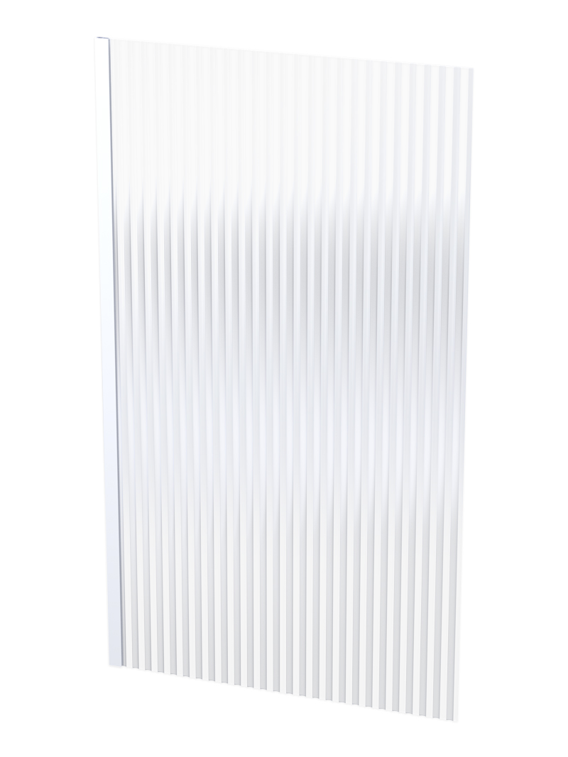 Kobe Fixed White / Obscure Glass Bath Screen 800*1400mm KRBSCMWO ...