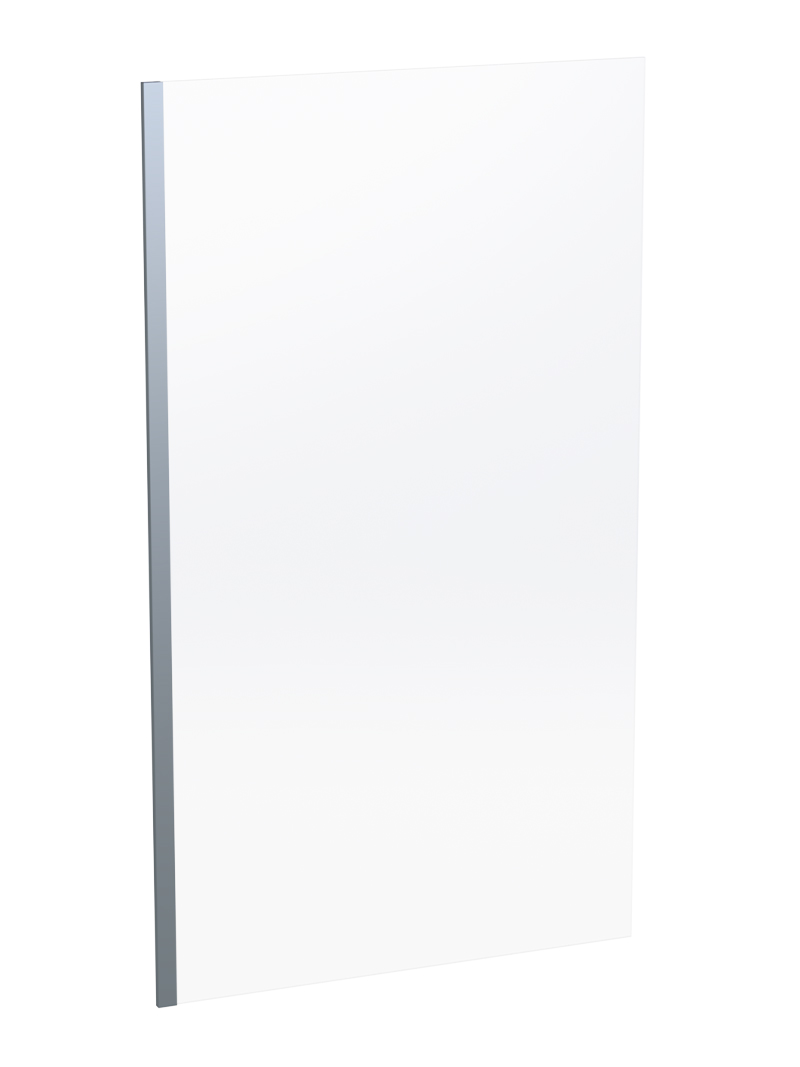 Kobe Nu Silver Fixed Bath Screen 1400 x 800 x 6mm KBSNC - Bathroom Bizarre