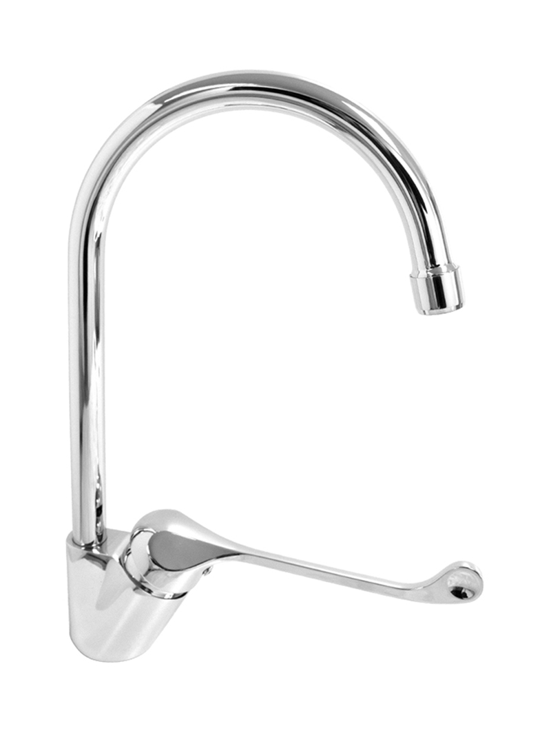 Elbow Action Deck-Mounted Sink Mixer - Chrome - Bathroom Bizarre