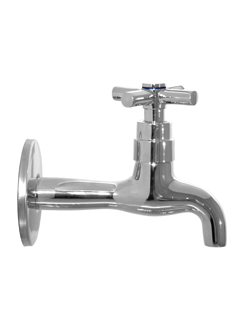 Neap 15mm Extended Bib Tap - Chrome - Bathroom Bizarre