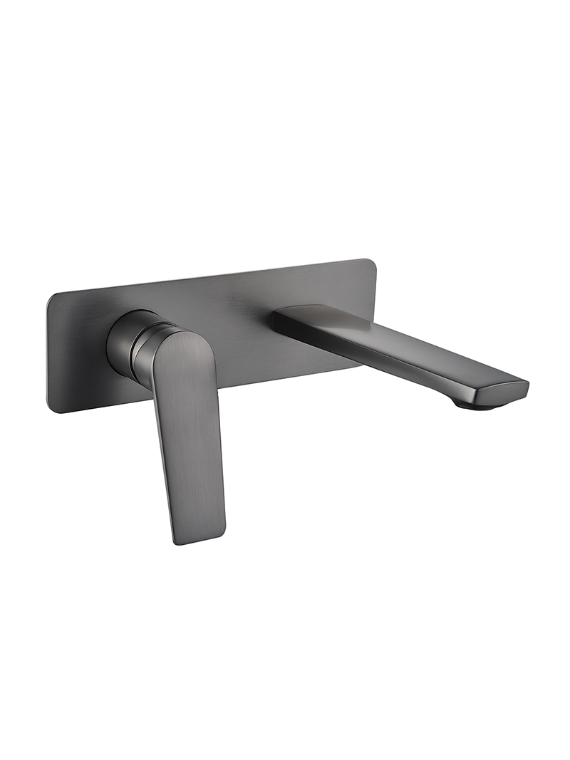Vita Wall-Mounted Basin Mixer - Graphite - Bathroom Bizarre