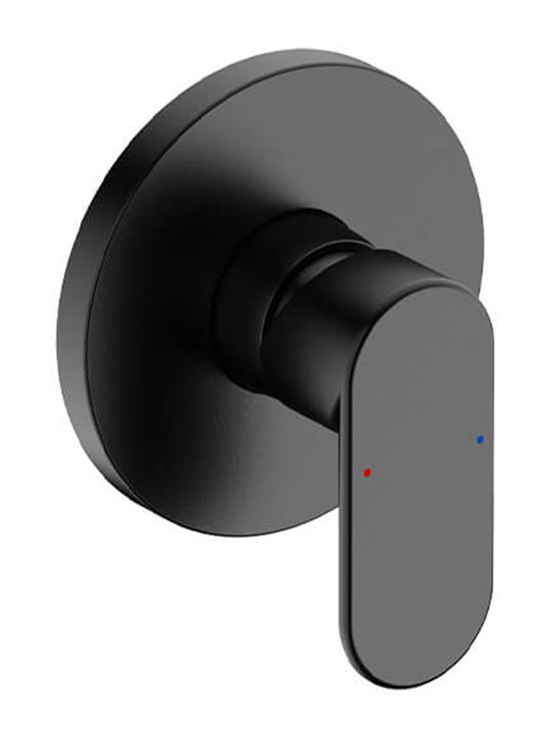 Solace Shower Mixer Concealed Single Lever - Matt Black TPLR1310MBLK ...
